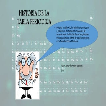 Historia de la tabla periodica periodica | PPTX