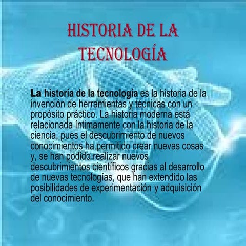 ¿Que es la tecnología? | PPTX