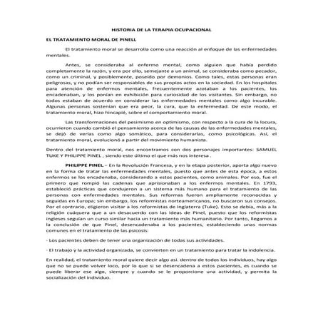 Historia de la terapia ocupacional | PPTX
