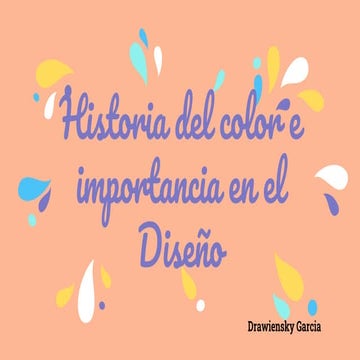 Historia del color | PPTX
