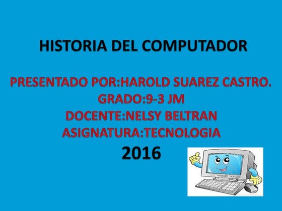 Historia del computador | DOCX | Computing | Technology & Computing