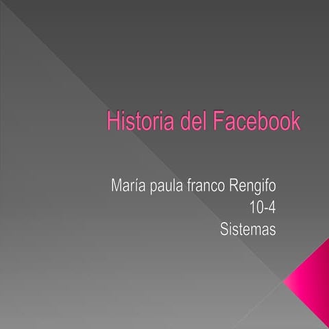 Historia del facebook | PPTX