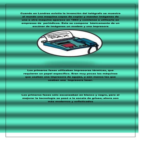 Historia del fax | DOCX