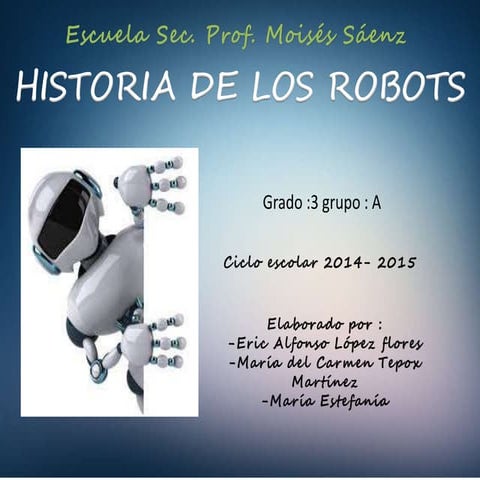 Historia de los robots | PPTX