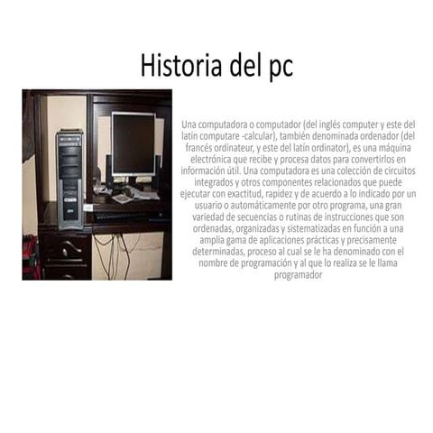 Historia del pc | PPTX