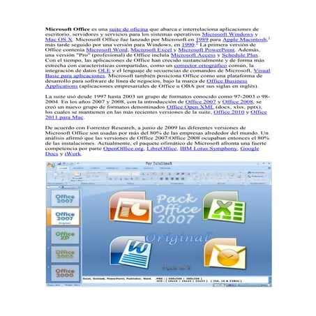 Historia de office | PPTX