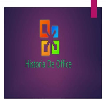 Historia de office | PPTX