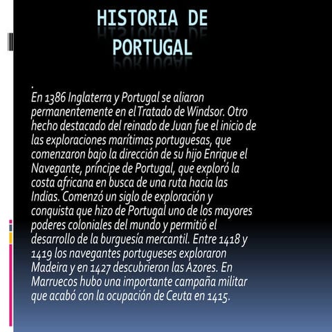 Historia de portugal | PPTX