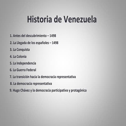 Historia de venezuela | PPS