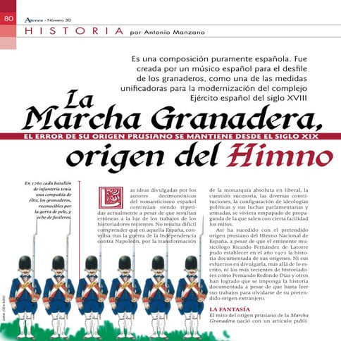 Historia marcha granaderos | PDF