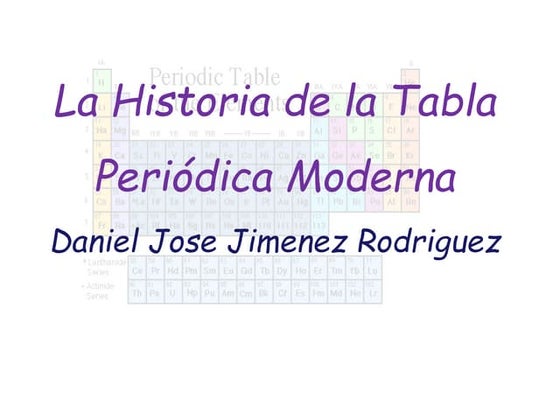 Historia tabla periodica2014 | PPT