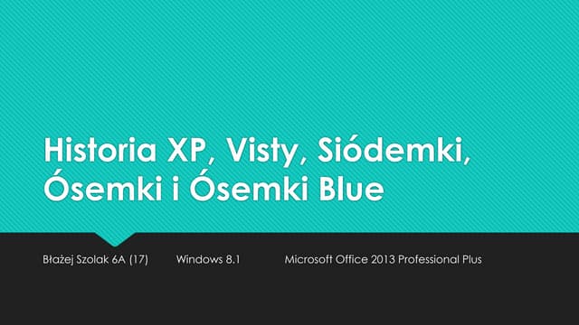 Systemy operacyjne | PPT