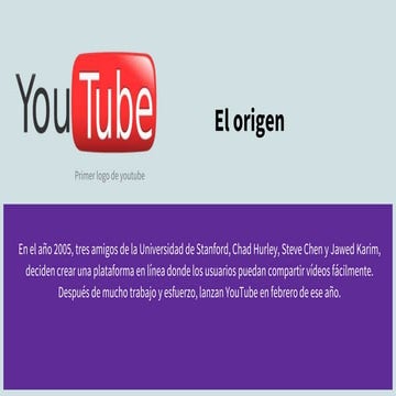 Historia y Evolucion de youtube y su utilidad futura..pptx