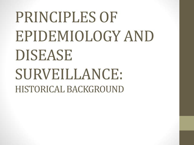 History of epidemiology | PPTX