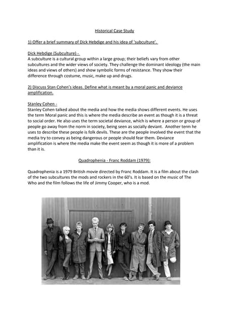 Historical case study notes | PDF