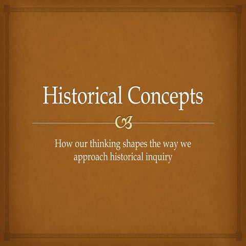 Historical concepts | PPTX