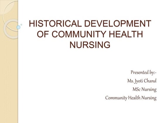 Historical development of community health and community.pptx ...