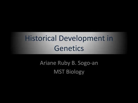 Introduction to Genetics | PPTX | Genetics | Science