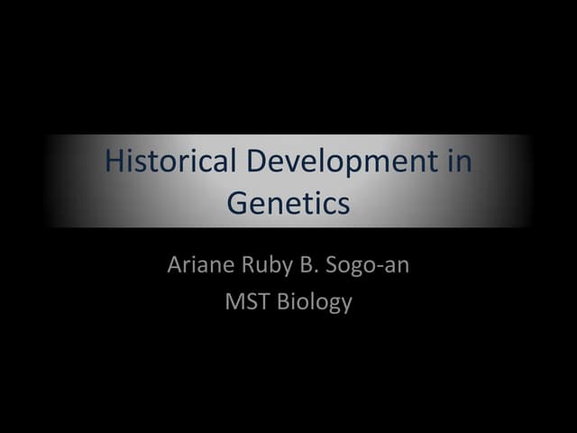Introduction to Genetics | PPTX | Genetics | Science
