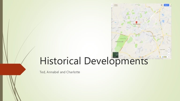 Historical developments