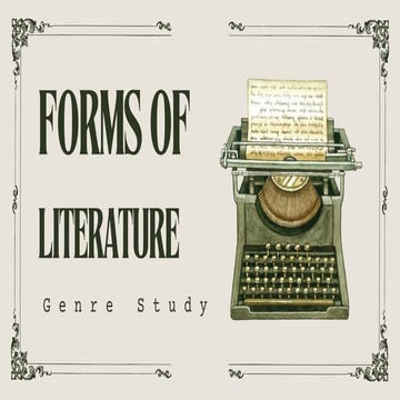 Historical Fiction Genre Educational Presentation in Neutral Retro ...