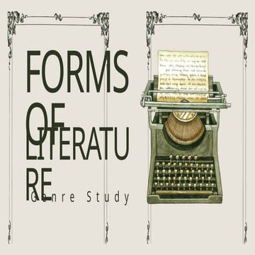 Historical Fiction Genre Educational Presentation in Neutral Retro ...