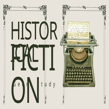 Historical Fiction Genre Educational Presentation in Neutral Retro ...