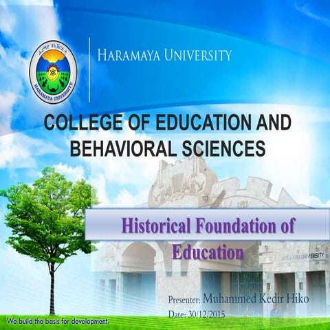 Historical foundation of education | PPTX