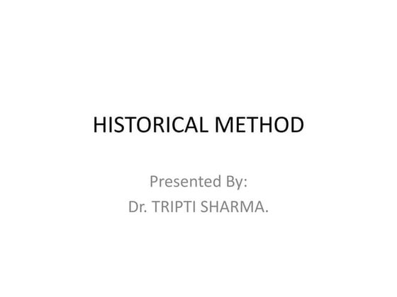 Historical research notes | PDF