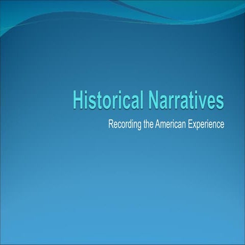 Historical Narratives | PPT