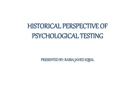 BECK YOUTH INVENTORY in psychological testing | PPT