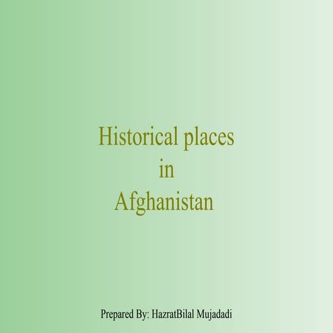 Historical places in afganistan | PPT