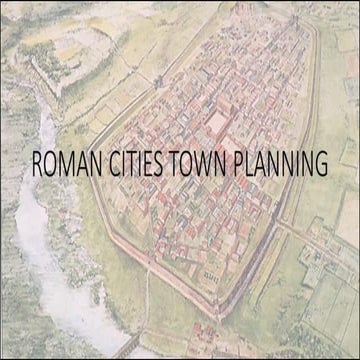 Historical roman towns | PPT