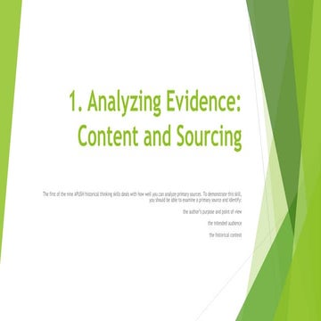 Historical thinking skills | PPTX