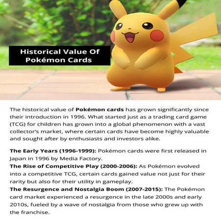 Historical Value Of Pokémon Cards | PDF
