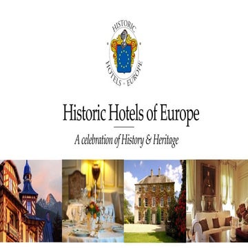 Historic Hotels of Europe Membership | PDF