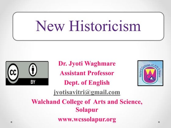 New historicism & Cultural materialism | PPT