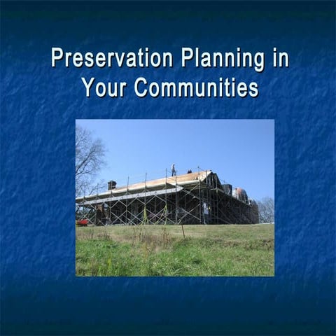Intro to Historic Preservation | PPTX