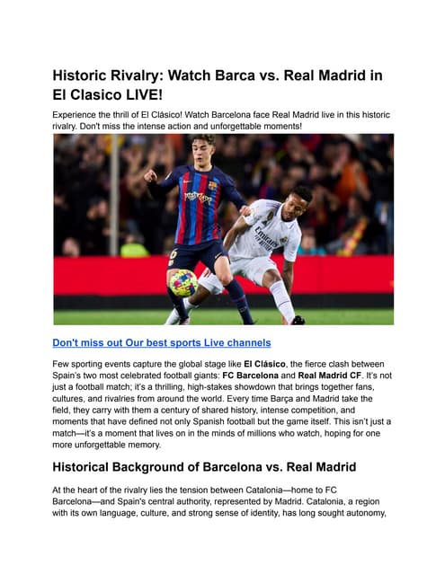 REAL MADRID CF PRESENTATION | PPTX