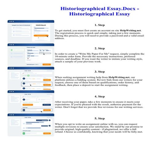 Historiographical Essay.Docx - Historiographical Essay | PDF
