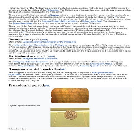Historiography of the philippines | DOCX