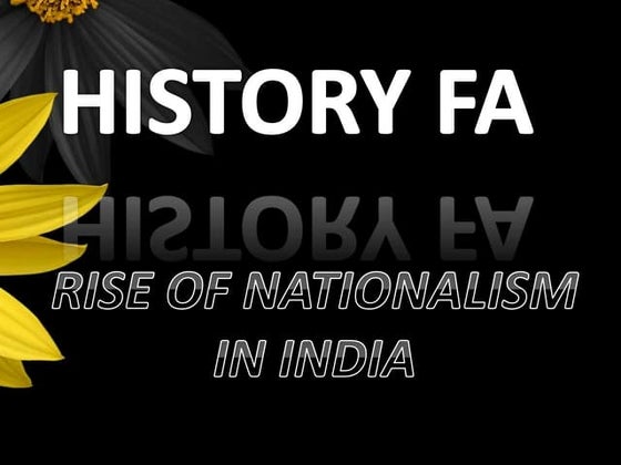 Nationalism in india | PPT