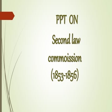 second law comission | PPTX