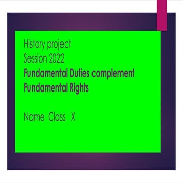 Fundamental rights n duties | PPTX