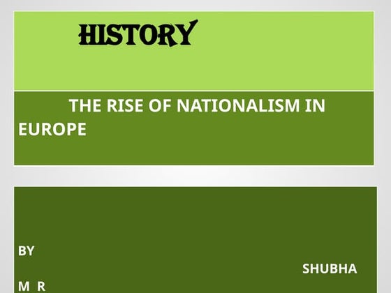 Social Science History Chap1 The Rise of Nationalism in Europe Class 10 ...