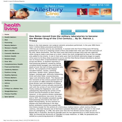 History Of Botox | PDF