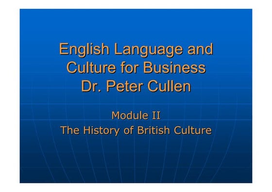 The british culture | PPTX