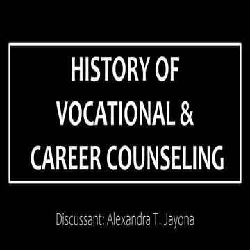 History of Counseling Timeline | PDF