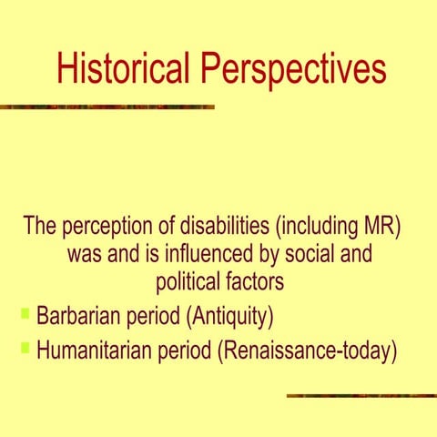 History Of Disabilities | PPT