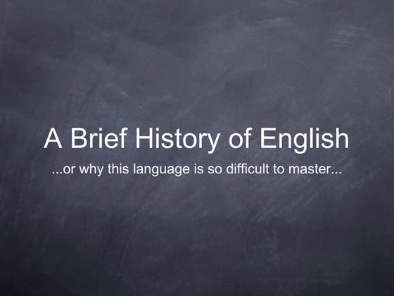 OLD ENGLISH | PPT